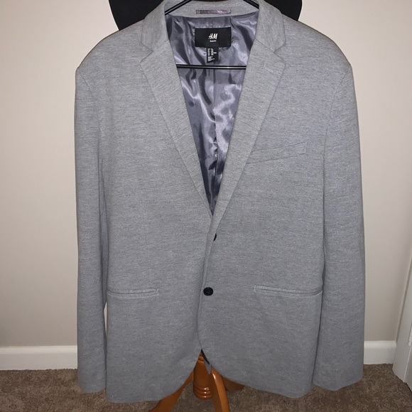 H&M | Suits & Blazers | Grey Hm Mens Suit Blazer | Poshmark